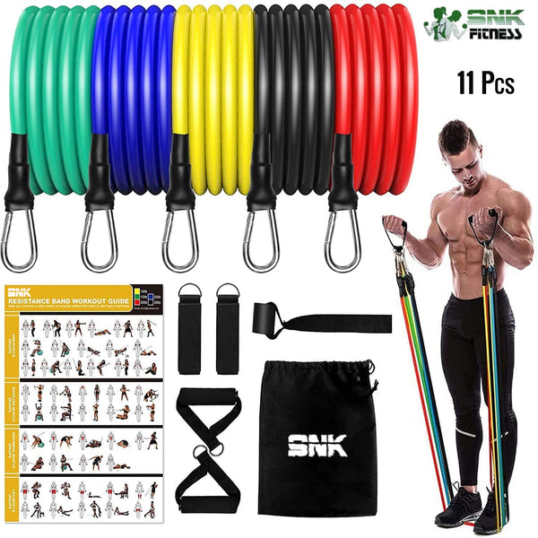 5-in-1 Resistance Bands Set | Your Full-Body Gym at Home – SNK FITNESS