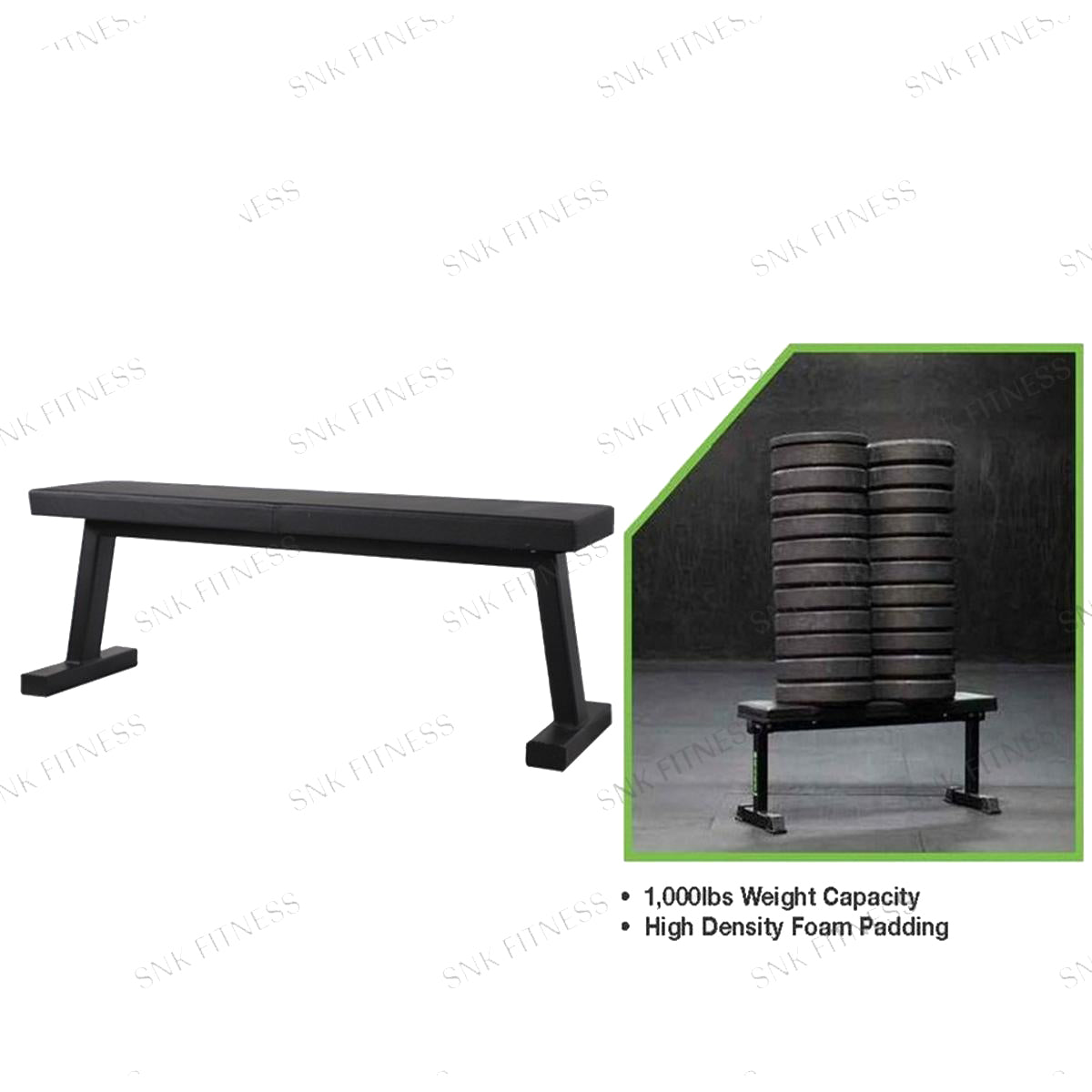 Buy Multiple Exercise Straight Bench - Flat Bench - SNK FITNESS