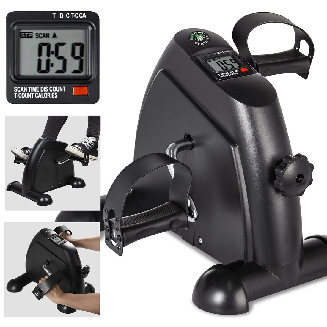 Buy Pedal Exerciser Portable Arm & Leg Peddler Machine with LCD Screen ...
